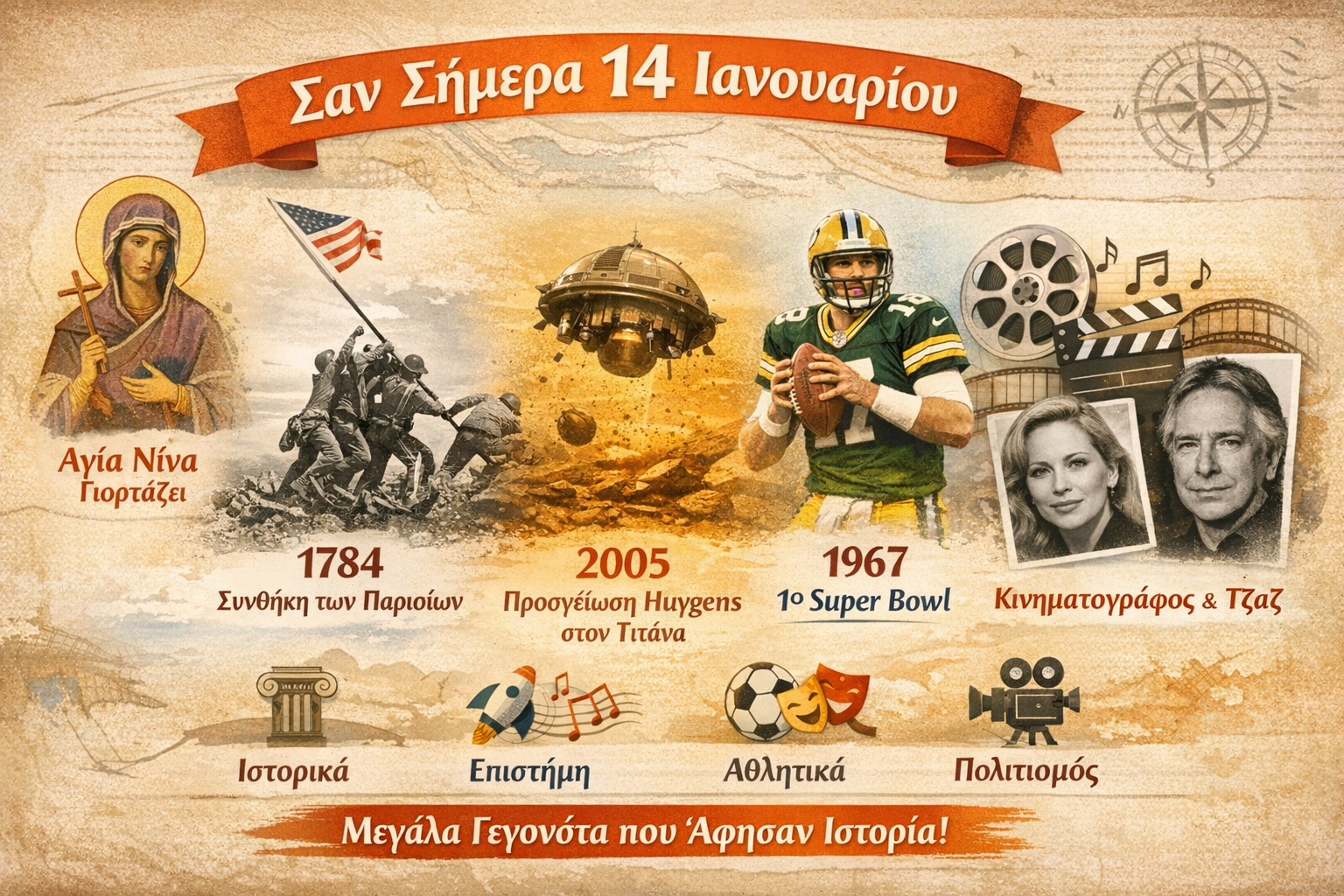 Εορτολόγιο & Σαν Σήμερα – 14 Ιανουαρίου - www.leonidio24.gr